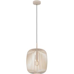 Eglo Pendelleuchte "Hängeleuchte ROMAZZINA, exkl. E27, Stahl, Pendellampe", 1, Ø 32,5cm H: 110cm, beige, Esszimmer, Leuchten, Esszimmerlampe,