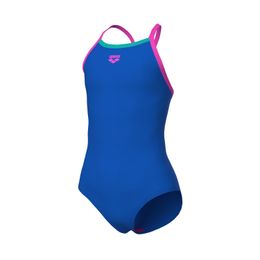 arena Jungen Badeanzug "arena Feel Light Drop Back Solid Badeanzug f&uuml;r M&auml;dchen", blau, Gr. 164, Obermaterial: 82% Polyester, 18% Elasthan, Badeanz&uuml;ge
