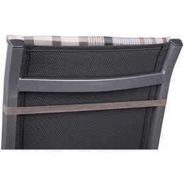 Sitzauflage GO-DE, B:48cm H:5cm T:108cm, braun, Baumwolle, Polyester, Polyurethan, Outdoor, Polsterauflagen, Ma&szlig;e ca.: 48 cm x 108 cm x 5 cm