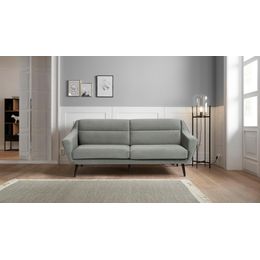3-Sitzer OTTO HOME, B:212cm H:86cm T:90cm, grau, Struktur (100% Polyester);Struktur fein (100% Polyester);Samtoptik (100% Polyester);Luxus-Microfaser