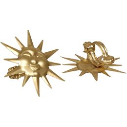 Dekoklammer Liedeco, gold, Metall, Gardinenbefestigungen, "Sonne", f&uuml;r Gardinen, Vorh&auml;nge