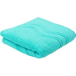 Duschtuch Ross, B:75cm L:140cm, blau, Frottier, Baumwolle, Handt&uuml;cher, "Cashmere feeling", 100% Baumwolle, mit Wellen-Bord&uuml;re, gro&szlig;e Farbauswahl