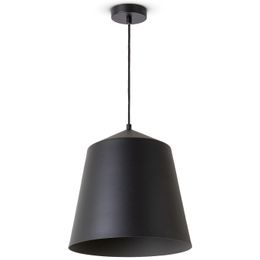 Paco Home Deckenleuchte "Jackson", 1, Ø 32,5cm H: 32cm, schwarz, Wohnzimmer, Leuchten, Wohnzimmer Esszimmer Pulverbeschichtet Industrial Design E27