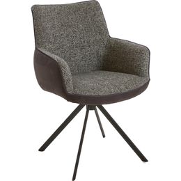 NIEHOFF SITZM&Ouml;BEL Esszimmerstuhl, B:62cm H:86cm T:62cm, grau, NIEHOFF SITZM&Ouml;BEL, Arizona (100% PES, Scheuertouren 75000, Pillingbildung 4, Abriebfestigkeit 4,