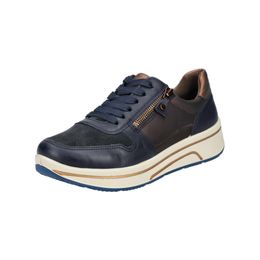 Ara Damen Sneaker "Ara Sneaker Glattleder", Gr. 44, blau, Glattleder, Schuhe