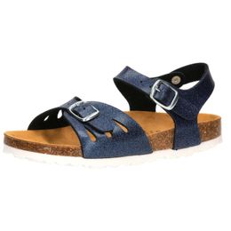 Lico Kinder Sandale "Pantolette Bioline Sandal", Gr. 37, blau, Synthetik, Schuhe