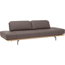 4-Sitzer, B:252cm H:117cm T:129cm, beige, CREATION BY ROLF BENZ, Leder Oskar - echtes Leder;Flachgewebe DONNA (76% Polyester 24% Polyacryl), Sofas,
