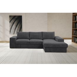Ecksofa WERK2, B:280cm H:86cm T:190cm, grau, 90% Polyester, 10% Nylon, Wohnzimmer, Sofas, "Rozzana Design Ecksofa mit hohem Komfort, zeitlos &
