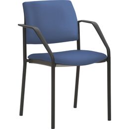 mayer Sitzmöbel Besucherstuhl MAYER SITZMÖBEL, B:59cm H:83cm T:56cm, blau, Polyester, Büro, Stühle, "2518", stapelbar bis 6 Stück