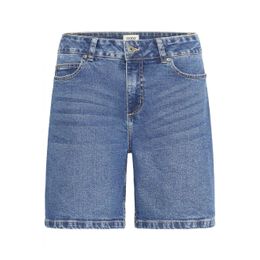 oxmo Damen Jeansshorts "Shorts OXMIRA", blau, Gr. 38, Obermaterial: 99% Baumwolle CO. 1% Elasthan EL., Jeans