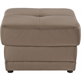 Hocker, B:65cm H:44cm T:65cm, braun, exxpo - SOFA FASHION, NaturLEDER (echtes Rindsleder) in Sitz und R&uuml;cken. Korpus in passendem Kunstleder SOFTLUX