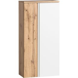 Midischrank Welltime, B:65cm H:130cm T:35cm, wei&szlig;, MDF, Badezimmer, Schr&auml;nke, "S&ouml;lden"
