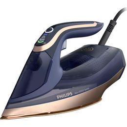 Philips Dampfbügeleisen "DST8050/20", blau, Bügeleisen, SteamGlide Elite Bügelsohle, mit 350 ml Wassertank und 260 g Dampfstoß