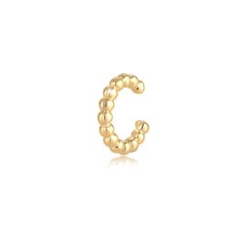 Elli Damen Single-Ohrhaken "Earcuff Single Dots Design 925 Sterling Silber", onesize, ohne Stein, Silber 925 (Sterlingsilber), gold, Silber 925