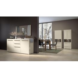 Kommode Places of Style, B:150cm H:84,6cm T:45,2cm, beige, Spanplatte, Wohnzimmer, Sideboards, "Piano", Hochglanz UV lackiert, Soft-Close Funktion