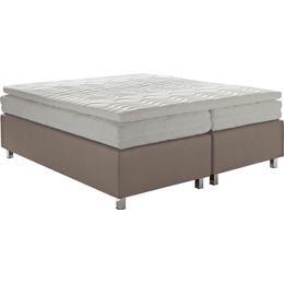 Boxspringbett, B:180cm L:200cm, beige, Westfalia Schlafkomfort, Komplettbetten, "London in den Breiten 160x200, 180x200cm & 200x200cm"