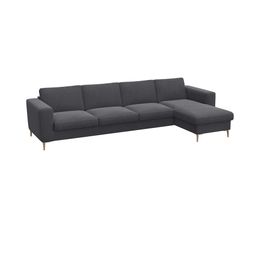 Ecksofa FLEXLUX, B:295cm H:85cm T:159cm, grau, Wohnzimmer, Sofas, "Fiore, super Sitzkomfort durch Kaltschaum im Sitz, L-Form", breite Armlehnen, F&uuml;&szlig;e