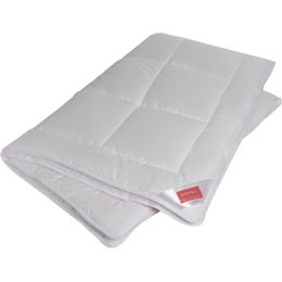 Naturfaserbettdecke Hefel, B:155cm L:220cm, wei&szlig;, Bezug: 100% Baumwolle. F&uuml;llung: 50% Lyocell (TENCEL ), 50% Polylactid, Bettdecken, "Vital Silver