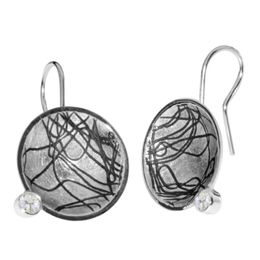 OSTSEE-SCHMUCK Damen Paar Ohrh&auml;nger "- Runo - Sarah Vicenza - Silber 925/000 - Zirkonia", Silber 925 (Sterlingsilber), silber, Silber 925