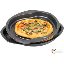CHG Pizzablech "SENSAZIONE", B/H/T: 32cm 3,5cm x 39cm, schwarz, Backbleche, Made in Germany