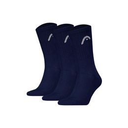 Head Herren Kurzsocken "Socken All Sport Training Crew 3P 3er Pack", Gr. 43, blau, Obermaterial: 72% Baumwolle CO. 20% Polyester PES. 6% Polyamid PA.