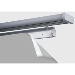 Paneelwagen GOOD LIFE, silber, Materialmix, Gardinenbefestigungen, in 60 cm Breite, inkl. Klettband