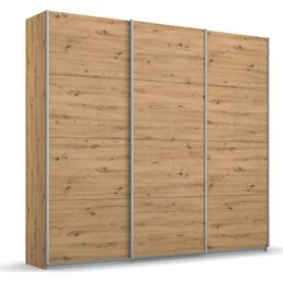 Schwebetürenschrank Rauch, B:203cm H:229cm T:62cm, braun, Holzwerkstoff, Schränke, "Kleiderschrank Schrank Garderobe KOLUNA mit Dekor-Front", inkl. 2