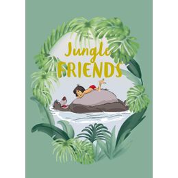 Komar Bild "Jungle Book Friends", B/H/T: 50cm x 70cm, Disney, 1 Stk., bunt, Wohnzimmer, Bilder, Wandbild zur Dekoration im Kinderzimmer - ohne Rahmen