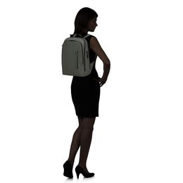 Samsonite Damen Laptoprucksack "GLAM-GO 15,6 Zoll", grau, Polyester, Rucks&auml;cke, mit separatem Laptop- und Tabletfach, mit Rei&szlig;verschluss im Hauptfach