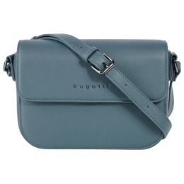 Bugatti Damen Umh&auml;ngetasche "ALMATA", blau, Kunstfaser, leicht gl&auml;nzend, unifarben, Taschen
