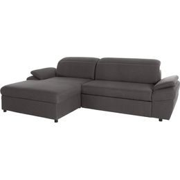 Ecksofa, B:278cm H:98cm T:165cm, grau, exxpo - SOFA FASHION, Wohnzimmer, Sofas, "Kyoto, inkl. Kopfteil- und Armteilverstellung, hoher Sitzkomfort",