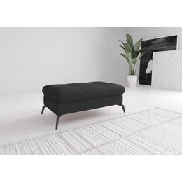 Sit & More Polsterhocker SIT & MORE, B:102cm H:47cm T:69cm, schwarz, Hocker, "Amica", mit Stauraum