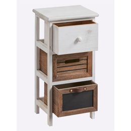 Kommode HEINE HOME, B:30cm H:60cm T:25cm, braun, Massivholz, Sideboards