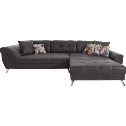 Jockenh&ouml;fer Ecksofa, B:358cm H:91cm T:119cm, braun, JOCKENH&Ouml;FER GRUPPE, Luxus-Microfaser ALCATOP (100% Polyester);Luxus-Microfaser in Antiklederoptik (100%