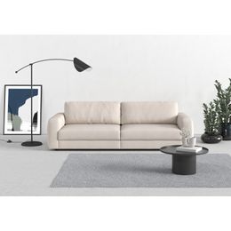 Big-Sofa Trendmanufaktur, B:264cm H:84cm T:126cm, grau, 100% Polyester, Sofas, "Bourbon", extra tiefe Sitzfläche, wahlweise mit Sitztiefenverstellung
