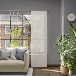 Neutex for you! Schiebegardine NEUTEX FOR YOU, B:60cm H:125cm, braun, Jacquard, Polyester, Wohnzimmer, Gardinen, "Libre-ECO", nach Ma&szlig;