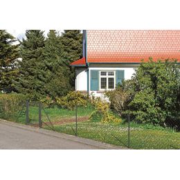 Alberts Maschendrahtzaun, H/L: 100cm x 15m, Pfosten: 7 Stk., grau, Zaunelemente, H&ouml;he: 80-200cm, Gesamtl&auml;nge: 15-25m, mit Bodenh&uuml;lsen