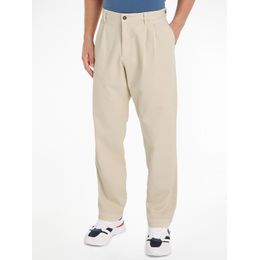 Tommy Hilfiger Herren Chinohose "CHINO GREENWICH 2PLT TWILL GMD", beige, Gr. 34, Web, Obermaterial: 97% Baumwolle, 3% Elasthan, Hosen