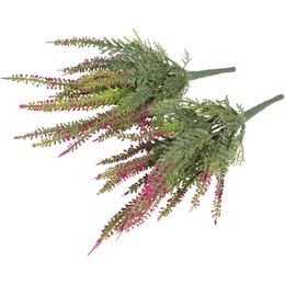 Kunstblume BOTANIC-HAUS, B:12cm H:29cm T:12cm &Oslash;:12cm, pink, Kunststoff, Kunstpflanzen, "Erikabusch mit 15 Stielen"