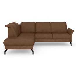 Sit & More Ecksofa SIT & MORE, B:250cm H:84cm T:207cm, braun, Wohnzimmer, Sofas, "Fashion L-Form", wahlweise mit Kopfteilverstellung und Vorziehsitz, motorisch