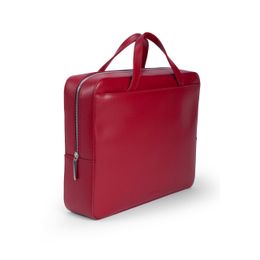 Gretchen Damen Laptoptasche "Crocus Laptop Bag", rot, Rindsleder, unifarben, Taschen, aus italienischem Rindsleder