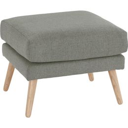 Hocker OTTO HOME, B:58cm H:45cm T:58cm, grün, Struktur (100% Polyester);Struktur fein (100% Polyester);Samtoptik (100% Polyester);Luxus-Microfaser