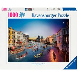 Ravensburger Kinder Puzzle "Venedig von Tag zu Nacht", bunt, Pappe, B:50cm H:70cm, Puzzles, Made in Germany