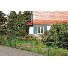 Alberts Maschendrahtzaun, H/L: 100cm x 75m, Pfosten: 31 Stk., gr&uuml;n, Zaunelemente, H&ouml;he: 80 - 200 cm, Gesamtl&auml;nge: 15 - 100 m, zum Einbetonieren