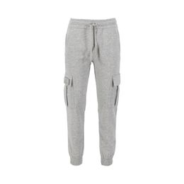Herren Jogginghose "Terry Jogger", grau, Gr. L, Alpha Industries, Obermaterial: 80% Baumwolle, 20% Polyester, Hosen