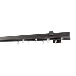 Gardinenstange Garesa, L:520cm, grau, Wohnzimmer, Gardinenstangen, "Finn Wandmontage", Innenlaufprofil, Wandmontage