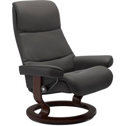 Relaxsessel stressless, B:91cm H:109cm T:83cm, grau, Leder BATICK: BATICK ist ein leicht korrigiertes, durchgef&auml;rbtes und genarbtes M&ouml;belleder, bei