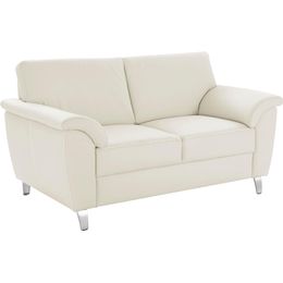 Sit & More 2-Sitzer SIT & MORE, B:151cm H:87cm T:88cm, beige, Kunstleder SOFTLUX;Luxus-Microfaser ALTARA NUBUCK (100% Polyester);Struktur (100% Polyester),
