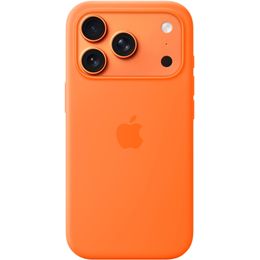 Apple Smartphone-H&uuml;lle "iPhone 17 Pro Silikon Case mit MagSafe", Smartphones, orange, H&uuml;llen