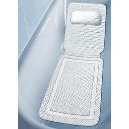 Wanneneinlage Wenko, B:125cm H:1cm L:36cm, wei&szlig;, Kunststoff, Wanneneinlagen, "Komfort", 125 cm